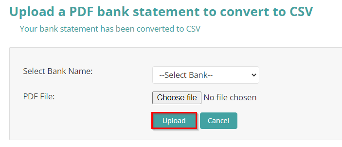 Convert PDF bank statements into CSV files using Nomisma Convert PDF bank statements into CSV files using Nomisma